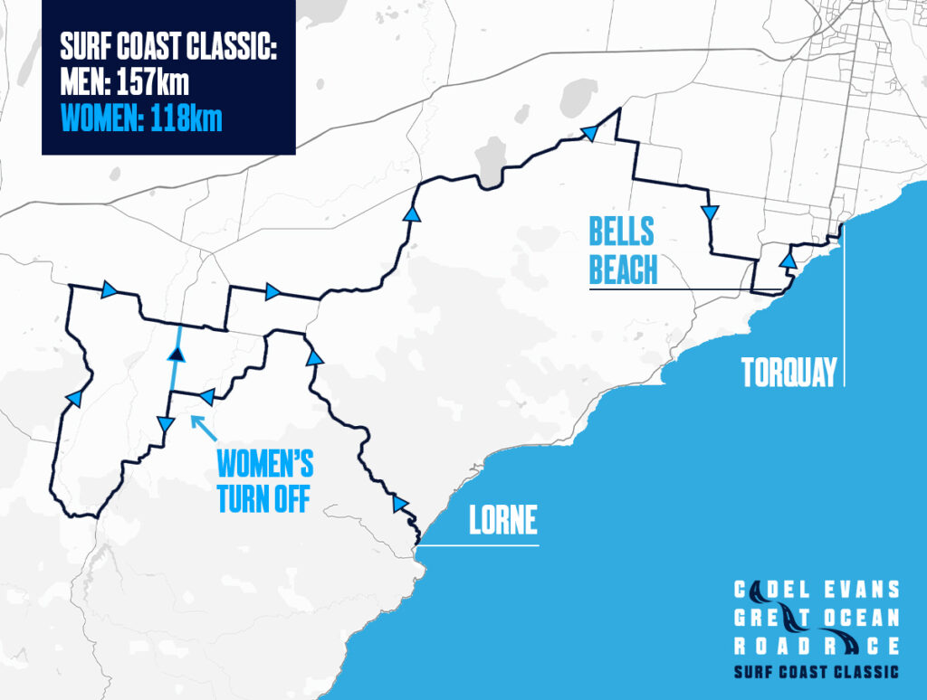 Surf Coast Classic 2025, il percorso (Altimetria e Planimetria ...