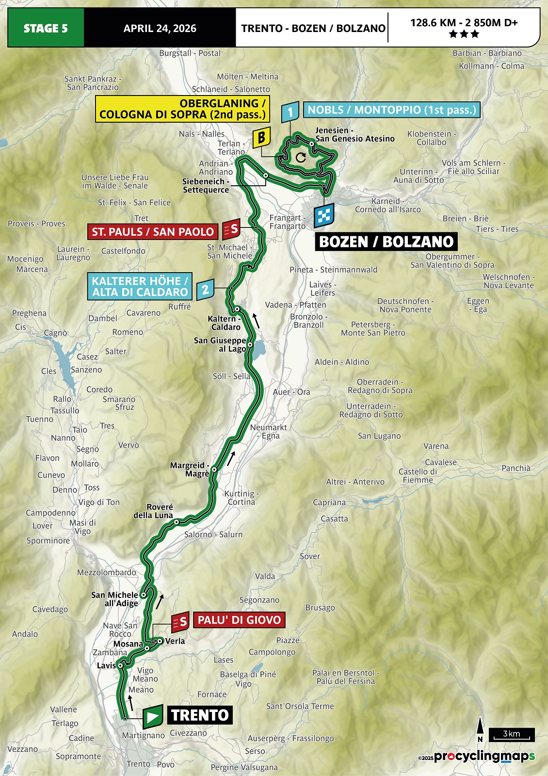 Tour of the Alps 2026, annunciato il percorso (Altimetrie e Planimetrie ...