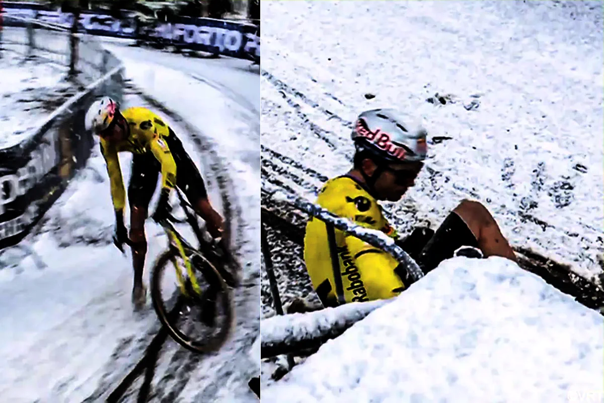VIDEO: Ciclocross, brutta caduta e ritiro per Wout Van Aert ...