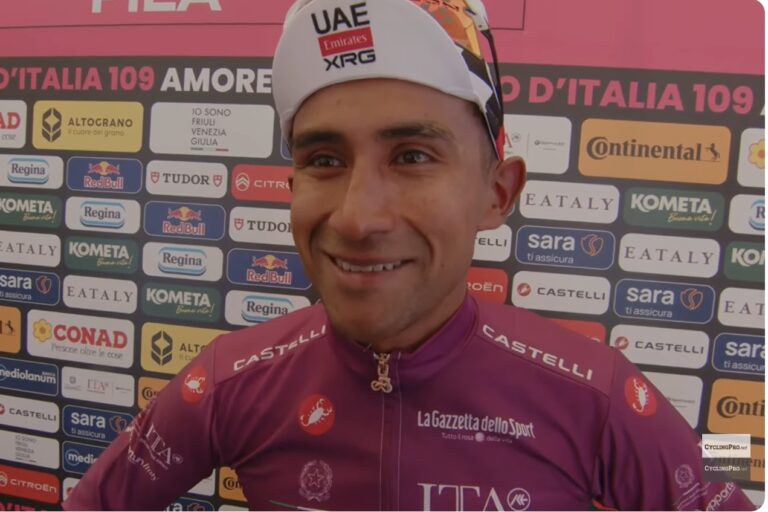 Giro d’Italia 2026, Jhonatan Narváez indossa la Maglia Ciclamino: “Sono ...